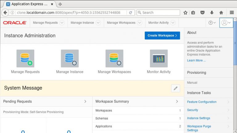 Oracle Application Express 18.1 Installation | Oracledbwr