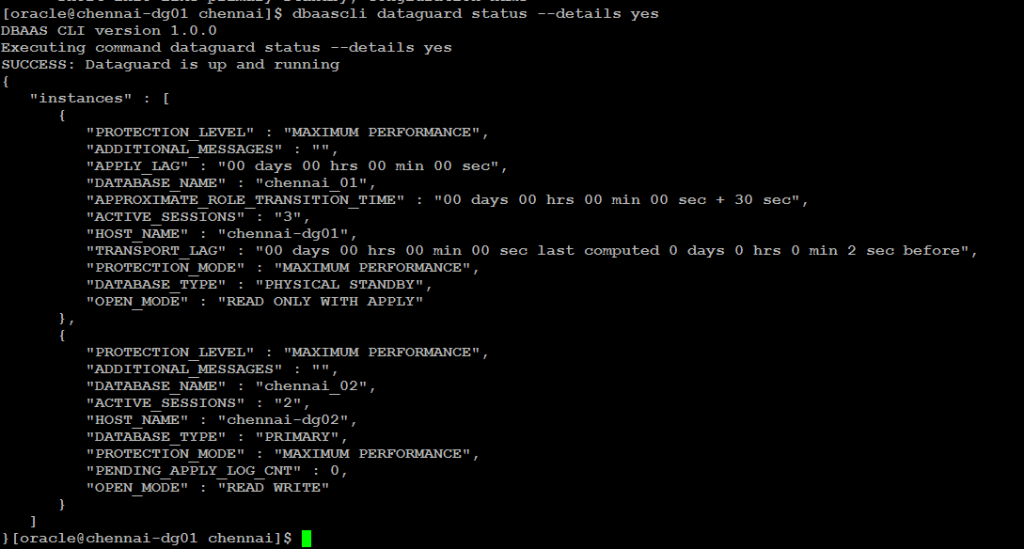 Oracle 18c-Performing a Reinstate Failed Primary Database Using DBaascli Utility | Oracledbwr