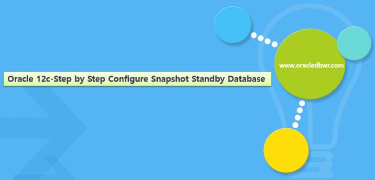 Oracle 12c Step By Step Configure Snapshot Standby Database Oracledbwr