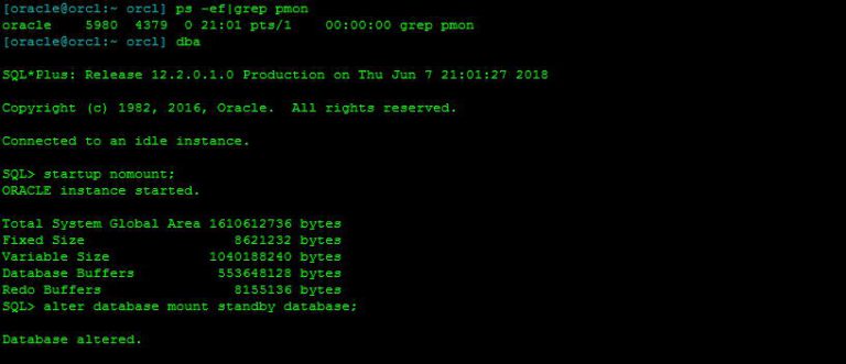 Oracle 12c-Step by Step Manual Data Guard Switchover | Oracledbwr