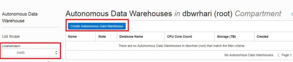 Step-by-Step Creation of Oracle Autonomous Data Warehouse Cloud Service ...