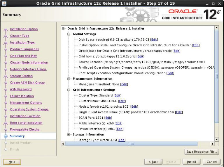 Step By Step Install Of Oracle12c Rac One Node On Oel 65 Using Vmware Oracledbwr