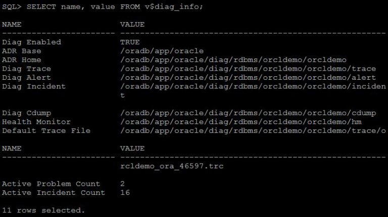 Oracle Automatic Diagnostic Repository | Oracledbwr