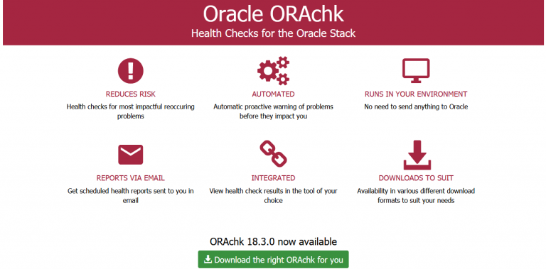 Health Checks For The Oracle Stack Using ORAchk | Oracledbwr