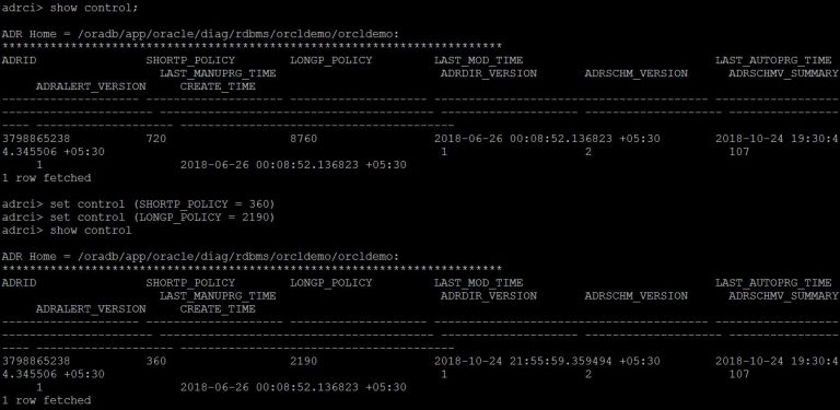 Oracle Automatic Diagnostic Repository | Oracledbwr