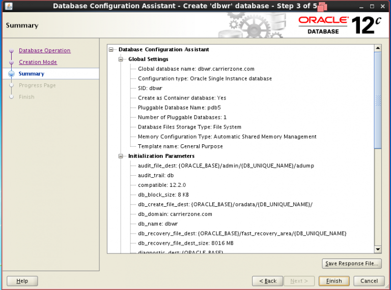 Creating Container Database Cdb In Oracle Database 12c Release 2