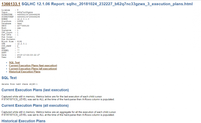 SQL Health Check (SQLHC) Tips And Tricks | Oracledbwr