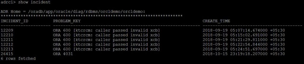 Oracle Automatic Diagnostic Repository | Oracledbwr