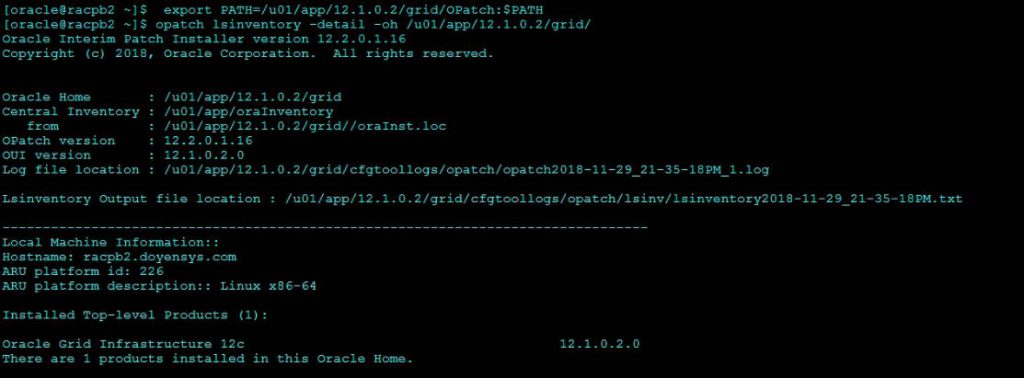 Step by Step Apply Rolling PSU Patch In Oracle Database 12c RAC ...