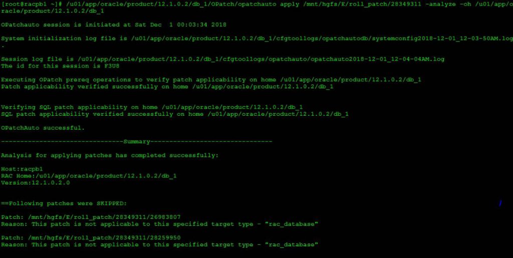 Step by Step Apply Rolling PSU Patch In Oracle Database 12c RAC ...