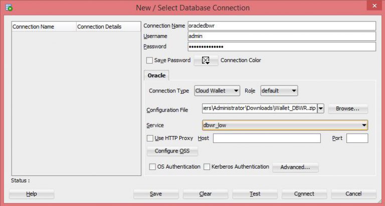 Connecting SQL Developer To Autonomous Data Warehouse And Creating Tables | Oracledbwr