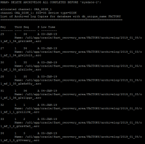 Oracle-Delete Old Archives Using RMAN | Oracledbwr