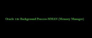 Oracle 12c Background Process-MMAN (Memory Manager) | Oracledbwr