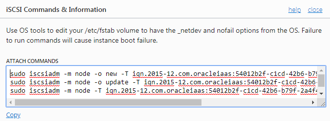 Oracle Gen2 Cloud-Restoring a Backup to a New Volume | Oracledbwr