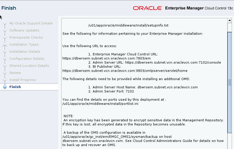 Oracle Cloud Oem Cloud Control 13c Installation Oracledbwr