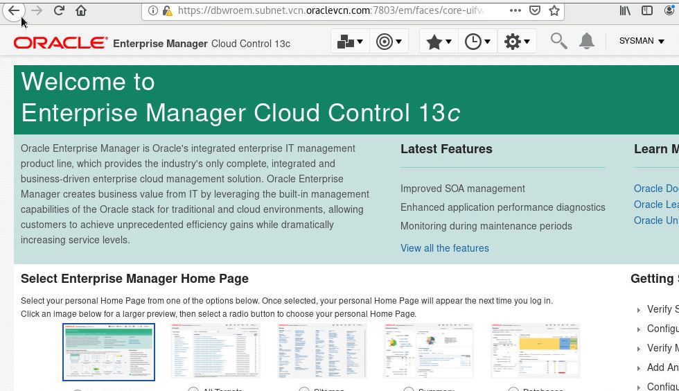 Oracle Cloud Oem Cloud Control 13c Installation Oracledbwr