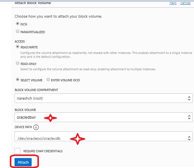Oracle Gen2 Cloud Resizing A Block Volume Using The Console Oracledbwr