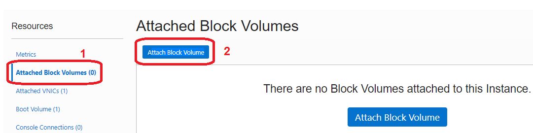 Oracle Gen2 Cloud Attaching A Block Volume To An Instance Oracledbwr