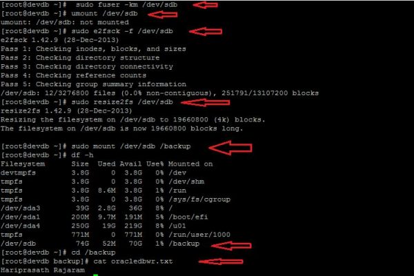 Oracle Gen2 Cloud-Resizing a Block Volume Using the Console | Oracledbwr