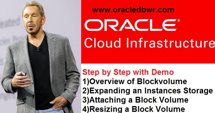 Oracle Gen2 Cloud-Block Volume | Oracledbwr