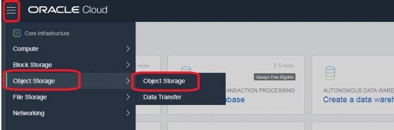 Oracle Cloud Infrastructure-Object Storage Service | Oracledbwr