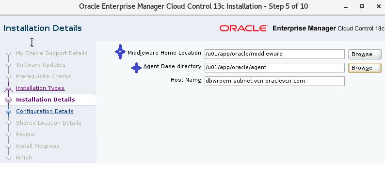 Oracle Cloud-OEM Cloud Control 13c Installation | Oracledbwr