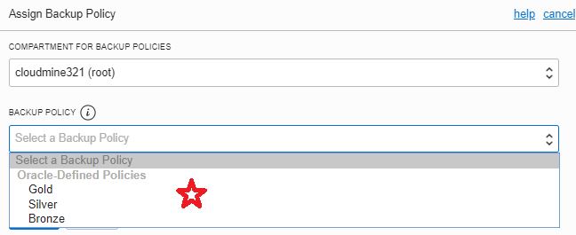 Oracle Gen2 Cloud Automated Block Storage Backups Using Policy Based Scheduled Oracledbwr