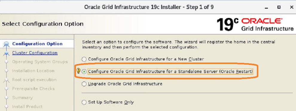 Oracle Cloud Vm Machine-Oracle 19c installation Grid Infrastructure for a Standalone Server ...
