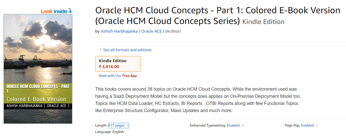 Oracle HCM Cloud Concepts Book Series | Oracledbwr