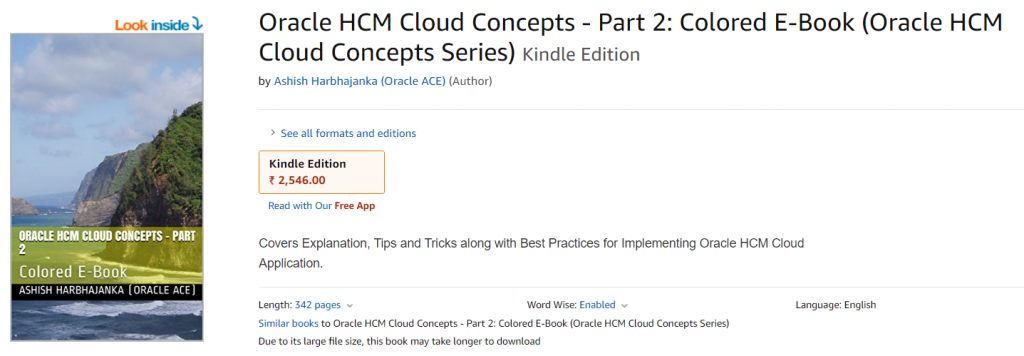 Oracle HCM Cloud Concepts Book Series | Oracledbwr