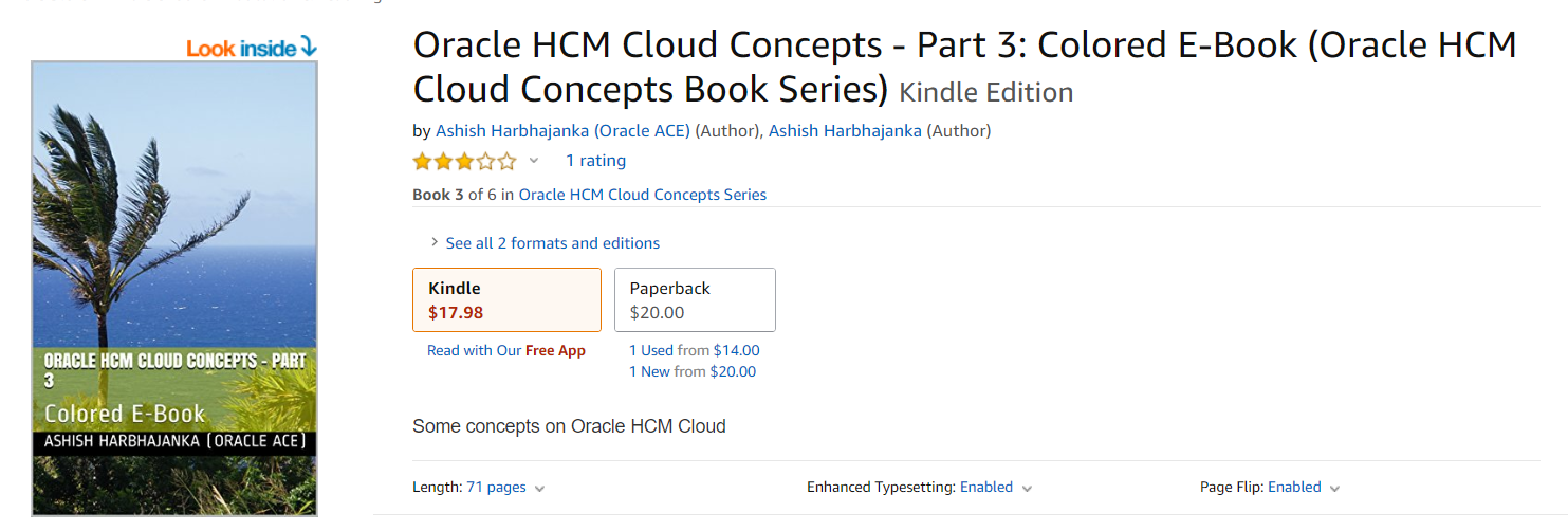 Oracle HCM Cloud Concepts Book Series | Oracledbwr