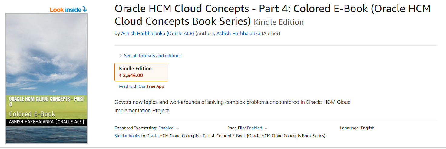 Oracle HCM Cloud Concepts Book Series | Oracledbwr