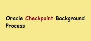 Oracle Checkpoint Background Process | Oracledbwr