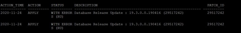 Apply Patching On Oracle 19c Database Release Update 19900201020