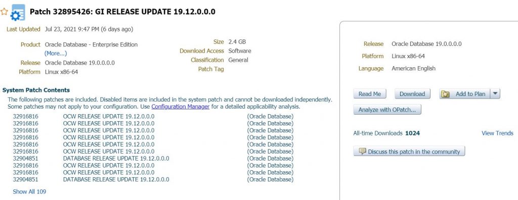 Patching Oracle 19c Grid Infrastructure For A Standalone Server Oracle Restart Oracledbwr