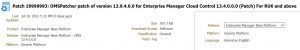 Patching Oracle Enterprise Manager 13c Release 4 Update 12 For OMS And ...