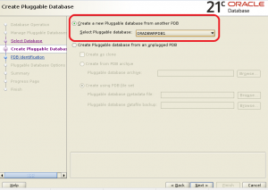 Oracle 21c Cloning a PDB in Same CDB Using DBCA | Oracledbwr